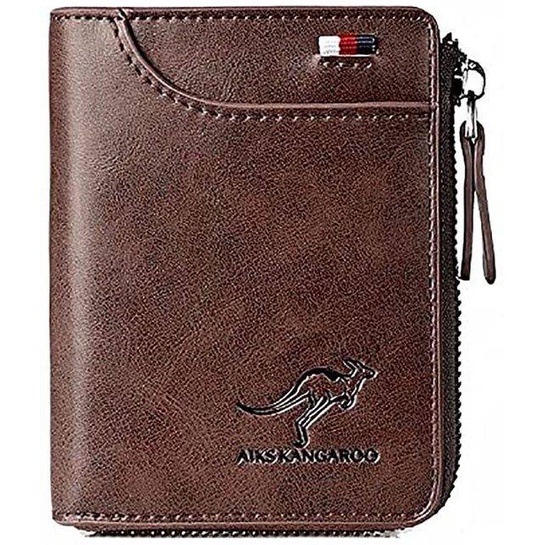 Cartera Macho Canguro Con Cremallera RFID | Shopee México