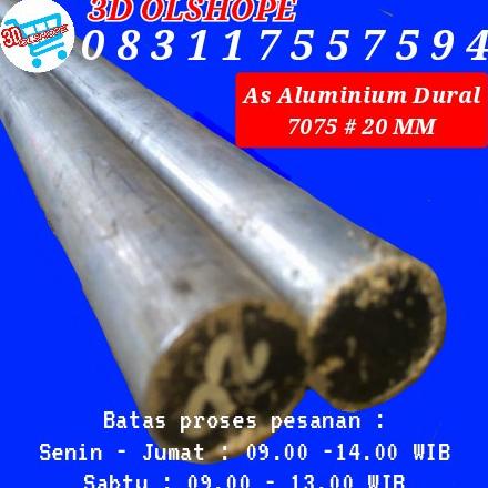 Dural 7075 eje redondo de aluminio. Od 20 mm X 600 mm. | Shopee México