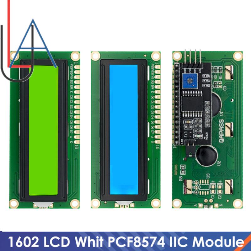 Lcd1602 1602 Módulo Lcd Azul Amarillo Pantalla Verde 16x2 Caracteres