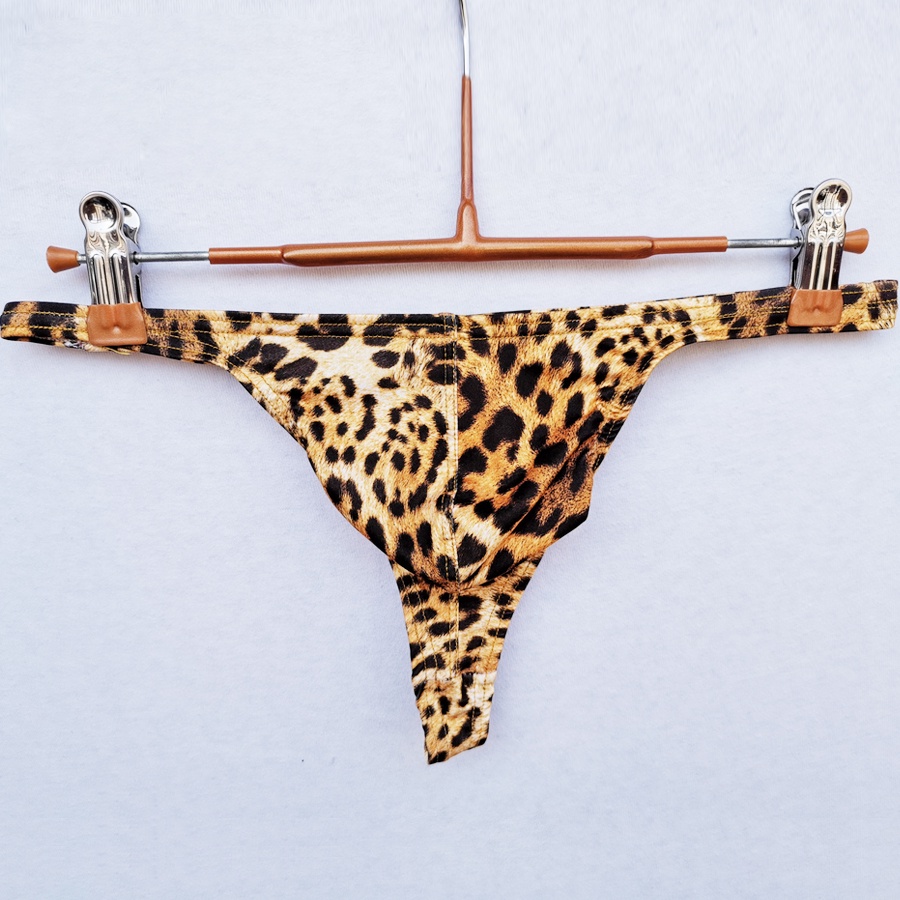 Sexy Underwear for Men Fashion leopard print Men's Thong Raised ...