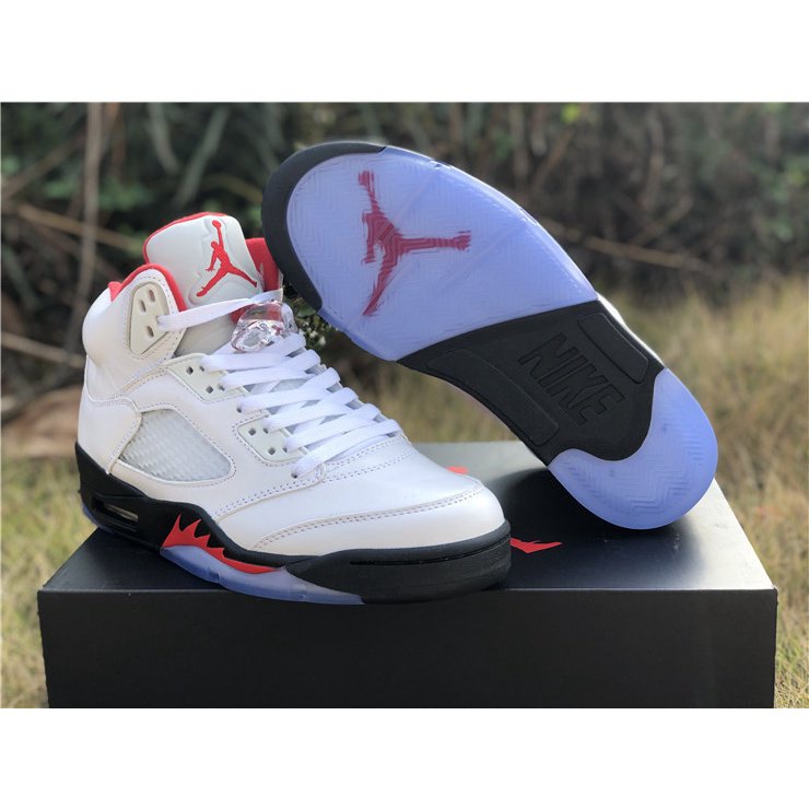 2020 Nuevo Air Jordan 5 Retro Fuego Rojo Plata Lengua GGHV | Shopee México