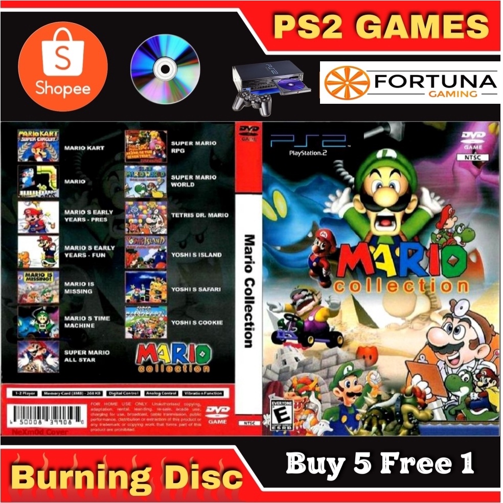 Super Mario Collection PS2 Cassette | Shopee México