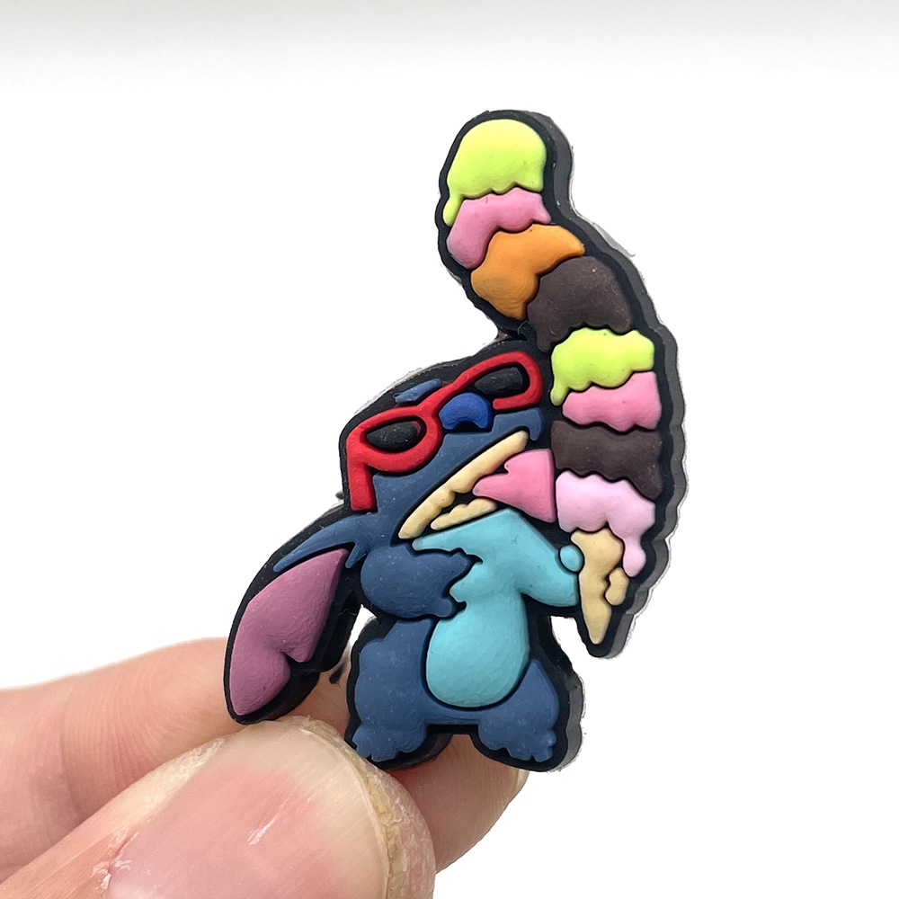 charms Lindo De Dibujos Animados De Stitch Crocs Zapatos Encantos Pin ...