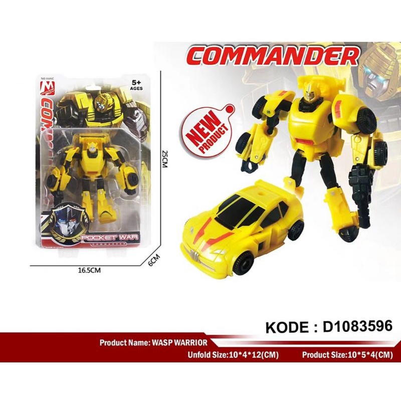 Transformer pocket war bumblebee wasp warrior commander level classic ...