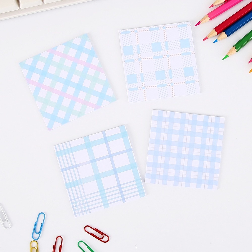 Rayas Comprobadas Lindo Post-It Notas Pequeñas Emocional Estudiante ...