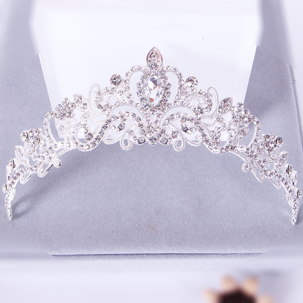 Elegante Corona Nupcial Tiara Performance Princesa Niñas Horquilla ...