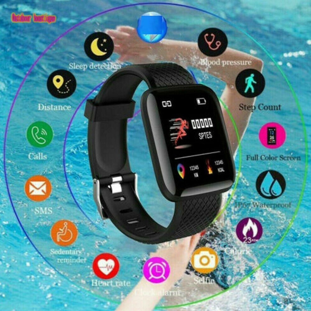 Smartwatch D13/116 plus Original IP67 Impermeable USB Bluetooth com ...