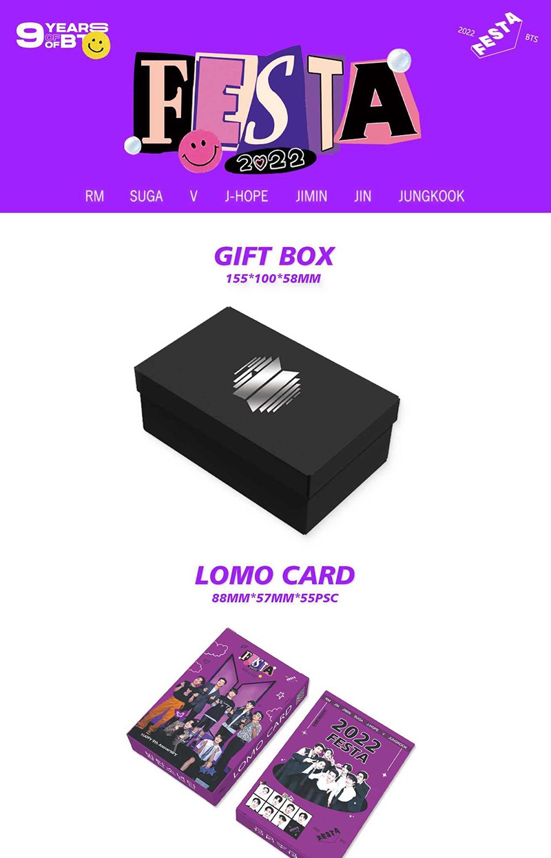 BTS Album proof surrounding support gift bag stand-up keychain sticker ...