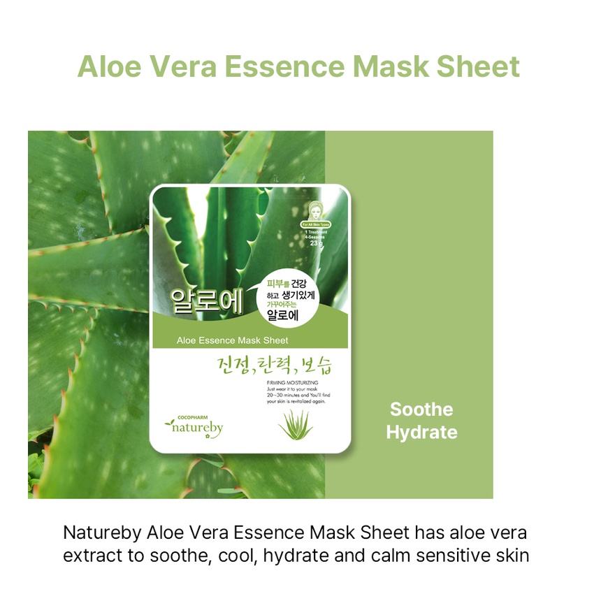 [natureby] 16 Tipos De Hoja De Máscara Facial De Esencia 23g 10