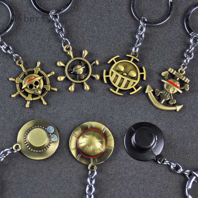 Liberty Anime De Una Pieza Llavero Luffy Zoro Sanji Nami Sombrero Coche ...