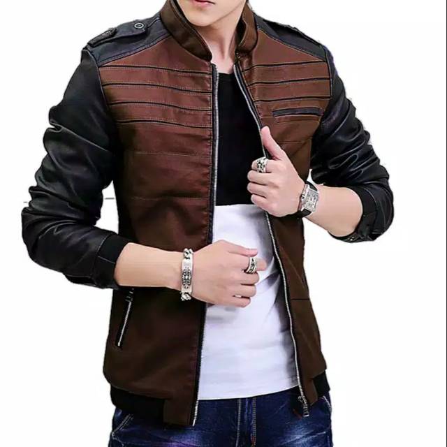 Cool Line Predator - Chamarra de cuero para hombre | Shopee México