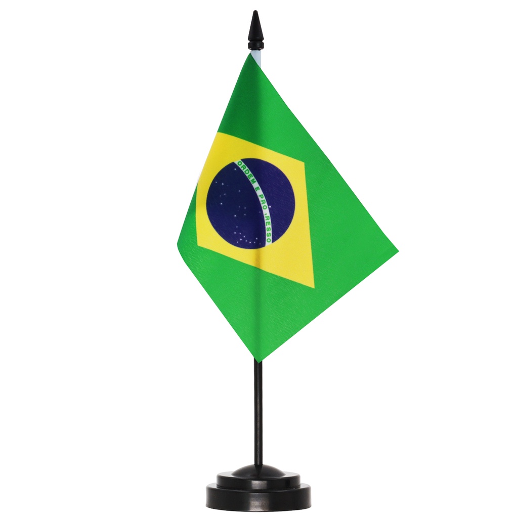ANLEY Brazil-Juego De Banderas De Escritorio Deluxe-Bandera Brasileña ...