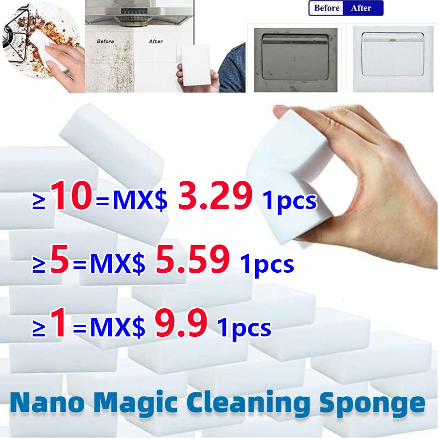 100 * 60 * 20 Mm Nano Magia Esponja De Limpieza Fuerte Descontaminación De La Espuma De Melamina ...