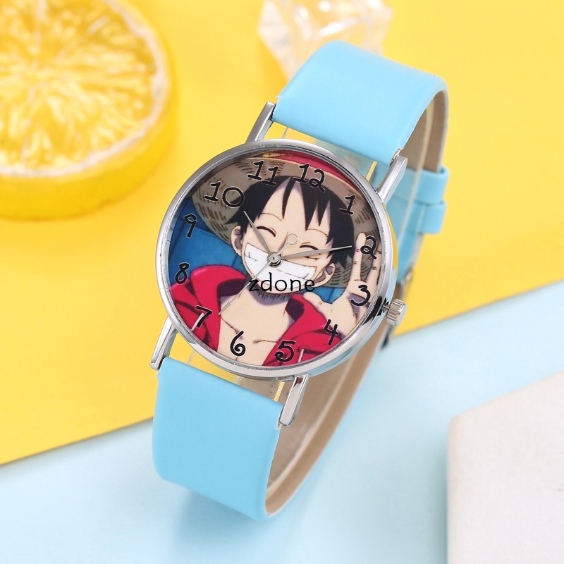 Luffy Reloj Anime Cuarzo Una Pieza Regalo De Cumpleaños Para Niños De ...