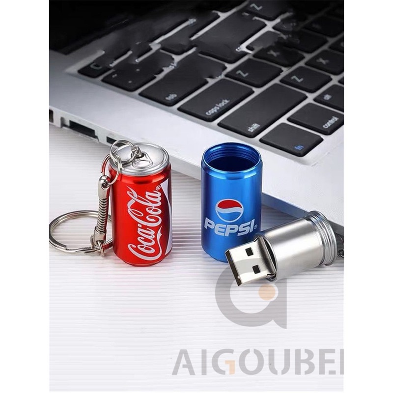 (Spot) Metal Creativo USB 2.0 Mini Coca-Cola De Dibujos Animados 4GB ...