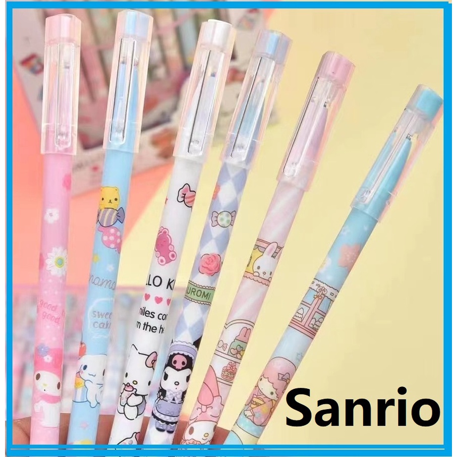 6 Unids/Lote Sanrio Mymelody Kuromi Cinnamoroll Pompom Purin Bolígrafo ... 6 Unids/Lote Sanrio Mymelody Kuromi Cinnamoroll Pompom Purin Bolígrafo ...