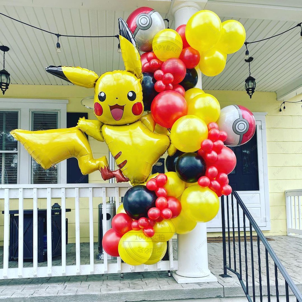 Pokemon Pikachu Globo Decoraciones De Fiesta Squirtle Bulbasaur De ...