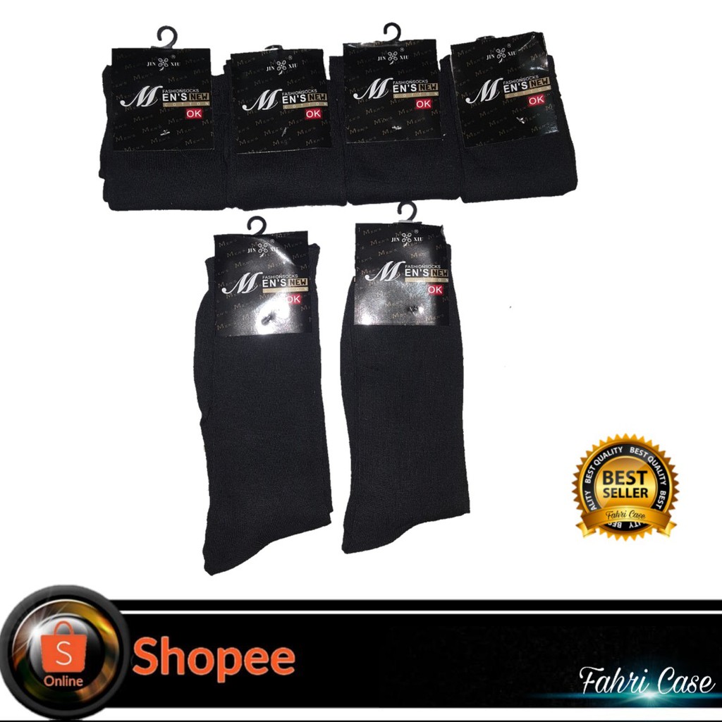 Calcetines de trabajo formales para hombre, color negro liso, 3 ...