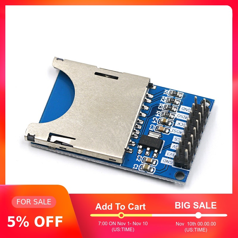 Módulo De Lectura Y Escritura Tarjeta SD Ranura Lector Brazo MCU Para ...