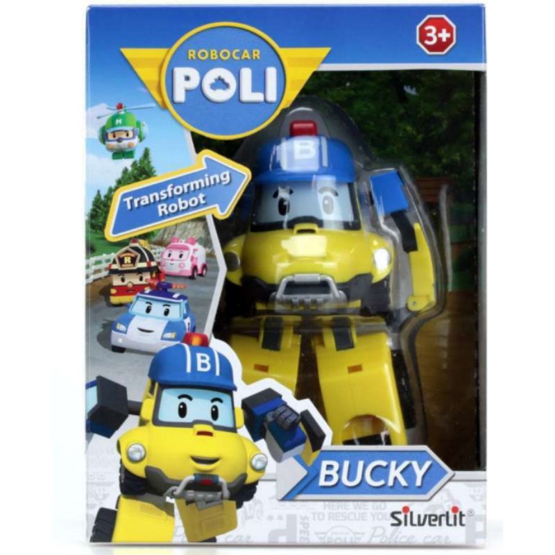ROBOCAR POLI Robocar Poly transformador Robot Bucky figura/Original ...