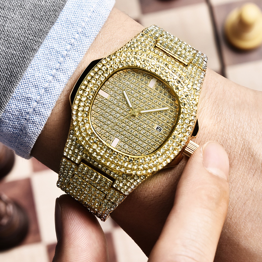 Reloj De Lujo De Oro Y Diamantes Para Hombre Relojes Ejecutivos De ...