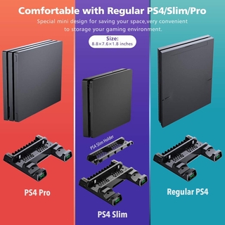 PS4/PS4 Pro Slim Console Soporte Vertical 2 Controlador Base De Carga 2 ...