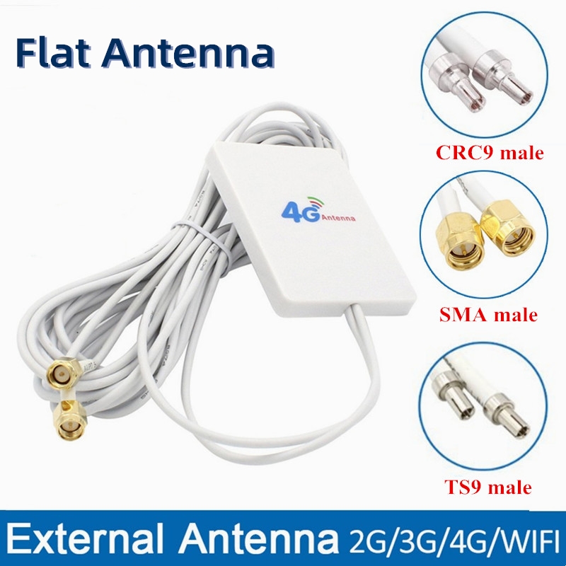 3G 4G LTE Router módem antena aérea 3M antena externa con TS9 CRC9 SMA ...