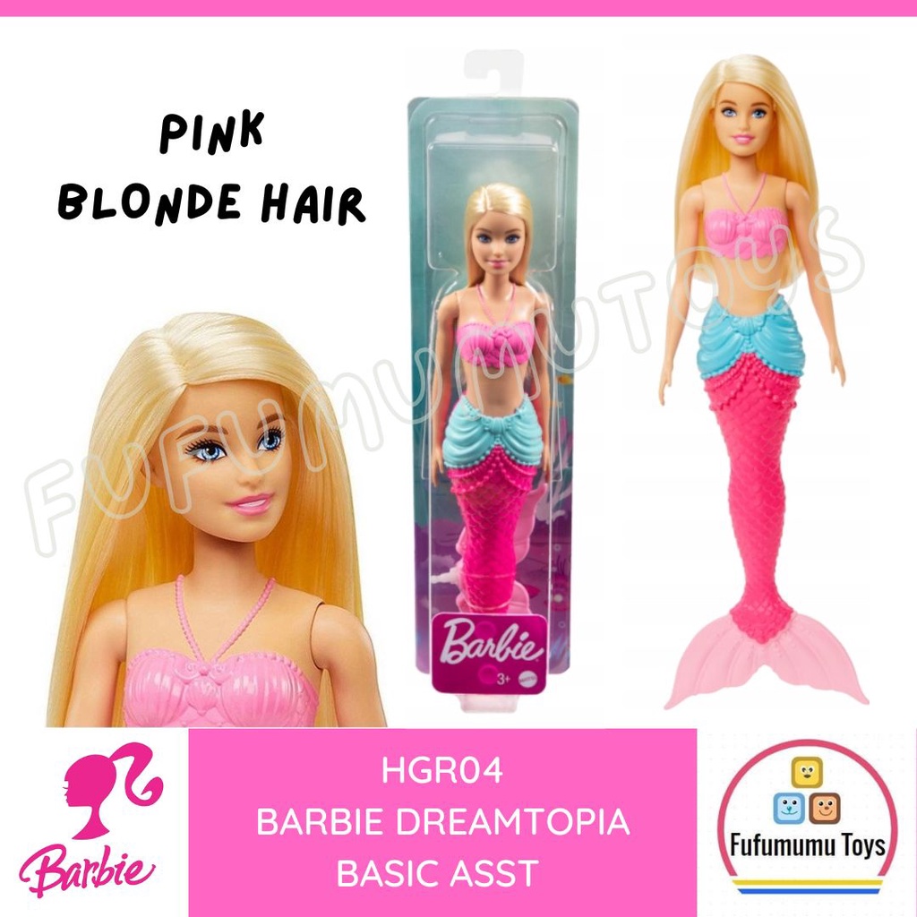 Barbie Dreamtopia Muñeca Básica De Sirena Asst HGR04 | Shopee México