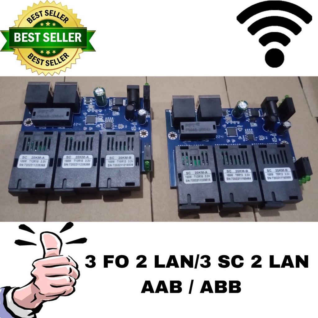 Convertidor De Medios 3sc 2 LAN PCB 10/100MBPS | Shopee México
