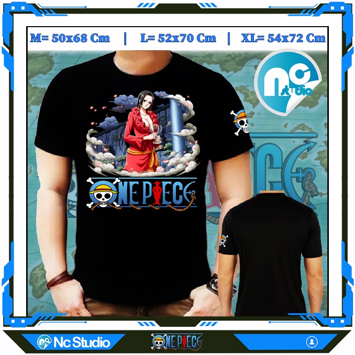 Cotton Combed Camiseta Personaje Boa Hancock One Piece Anime Algodón