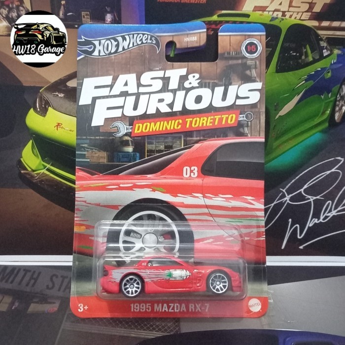 Hot WHEELS Rápido Y Furioso DOMINIC TORETTO 1995 MAZDA RX7 | Shopee México