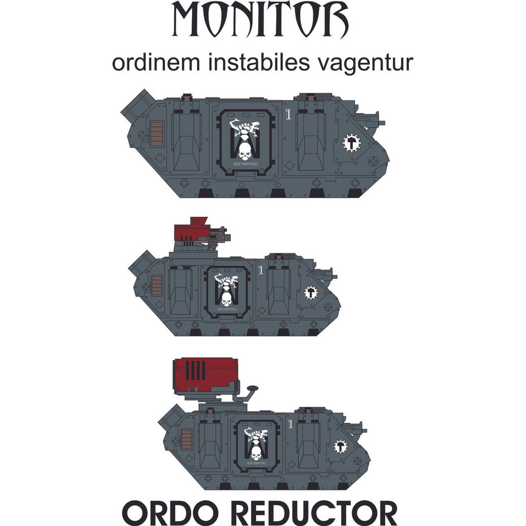 Diy papercraft warhammer Patrón De Papel 40k Orden reductor monitor ...