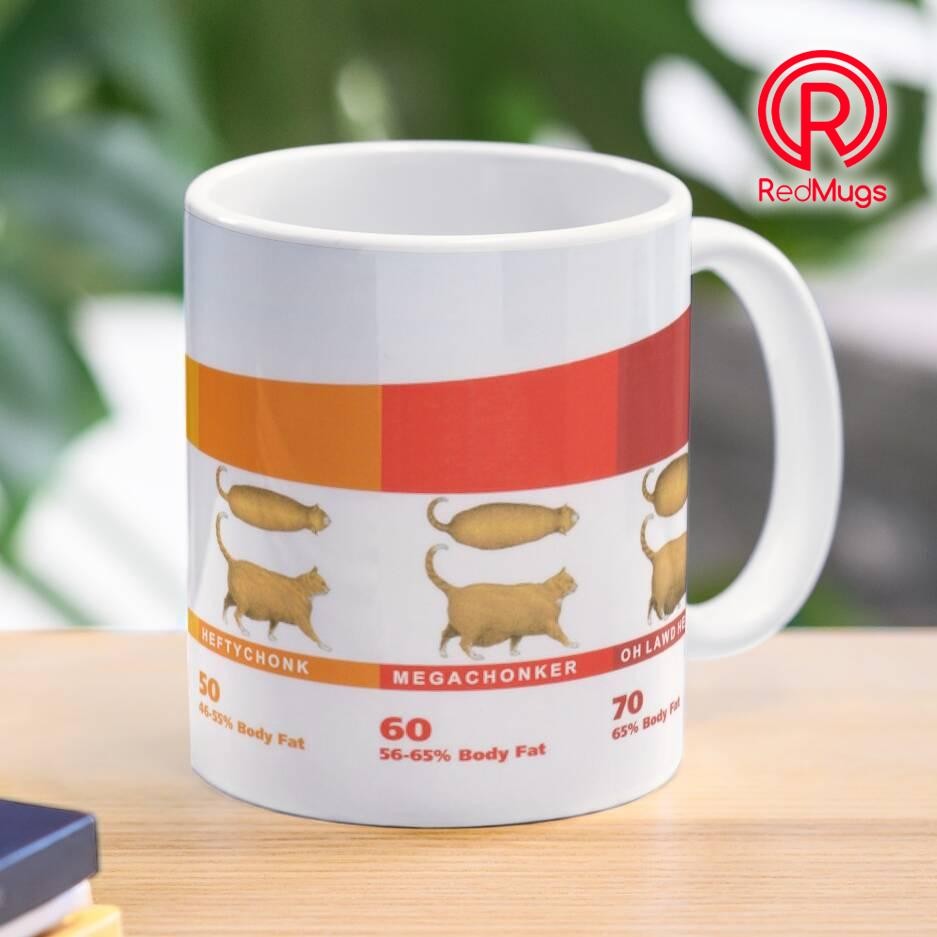 Tabla De Chocolate Taza De Meme De Gato Chonky (Oh Lawd He Comin) Clásica | Shopee México