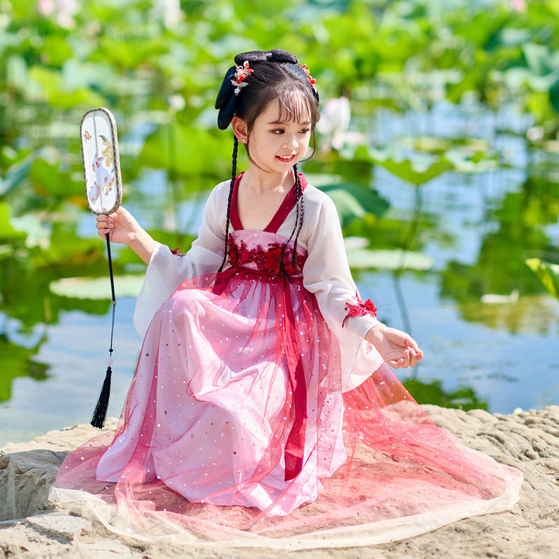 Nuevo Traje De Los Niños Tang Antiguo De Alta Gama Super Hada Vestido ...