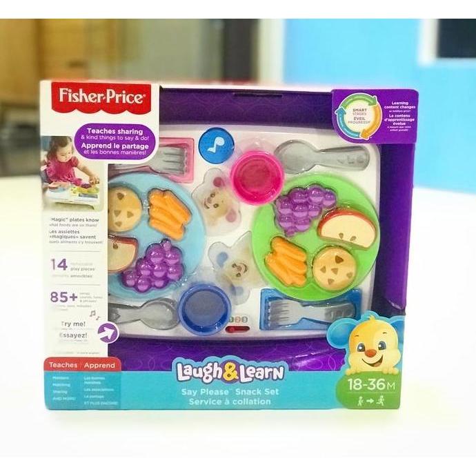 FISHER PRICE LAUGH & LEARN SAY PLEASE SNACK SET Juego De Mesa Para ...