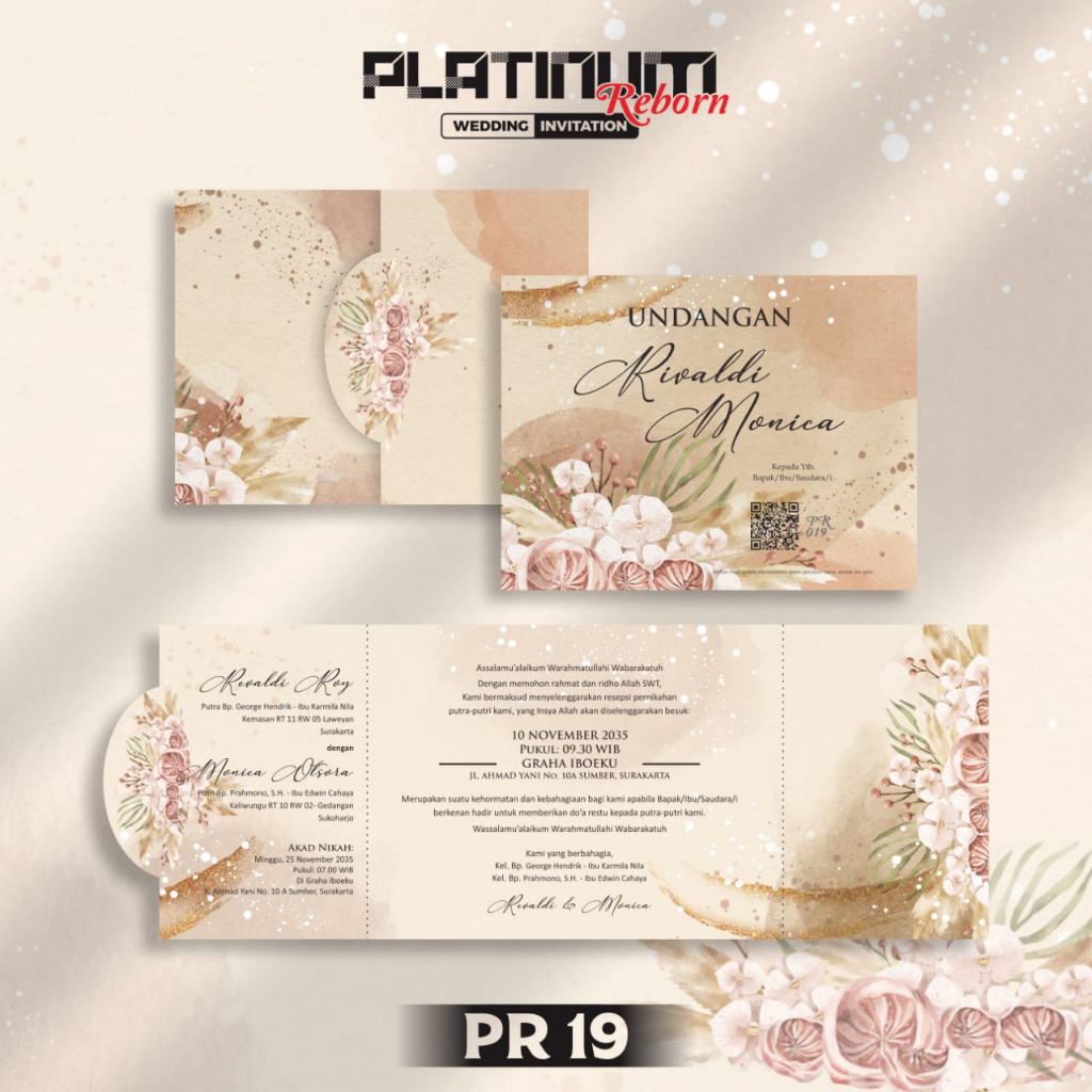 Platinum Reborn PR 019 TF invitación en blanco | Invitación | Invitación en blanco | Shopee México