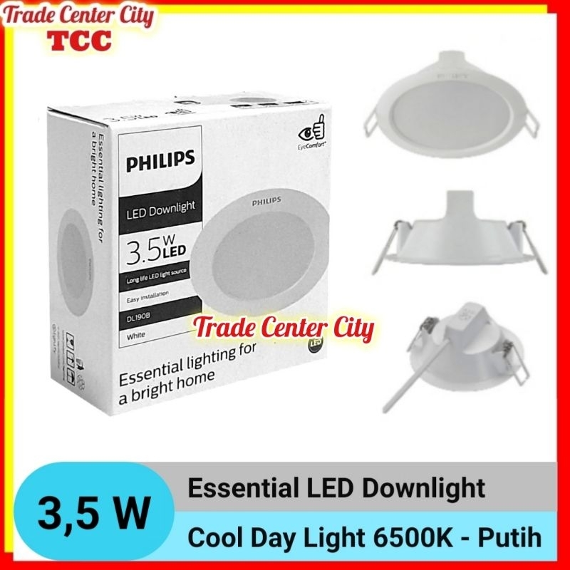 Philips LED Downlight E 3w y 3,5 watt luz blanca | Shopee México