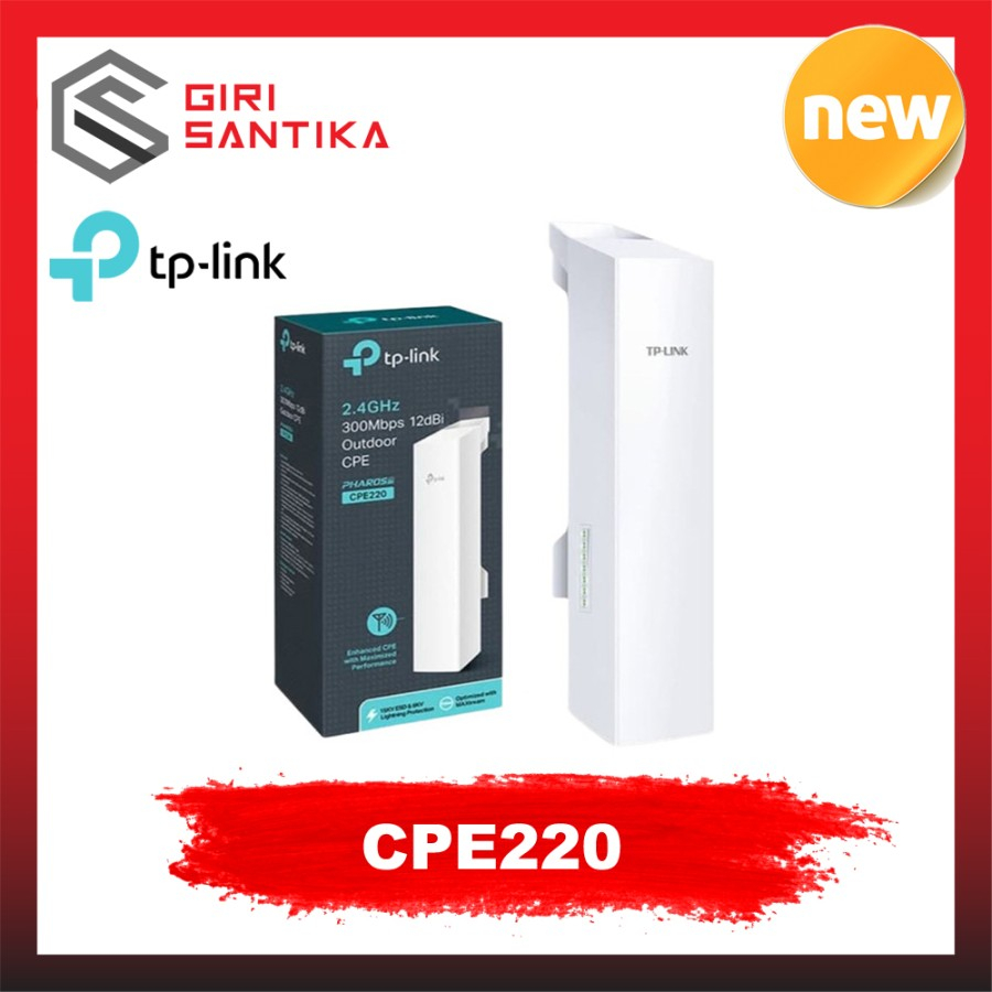 TP-Link CPE220 Punto De Acceso Exterior CPE 220 2.4GHz 300Mbps 12dBi ...