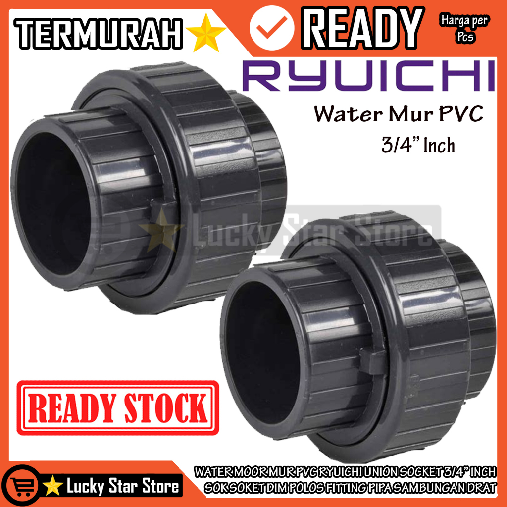 Agua MOOR MUR UNION SOCKET RYUICHI 3/4 + 3INCH SOK DIM PLAIN FITTING ...