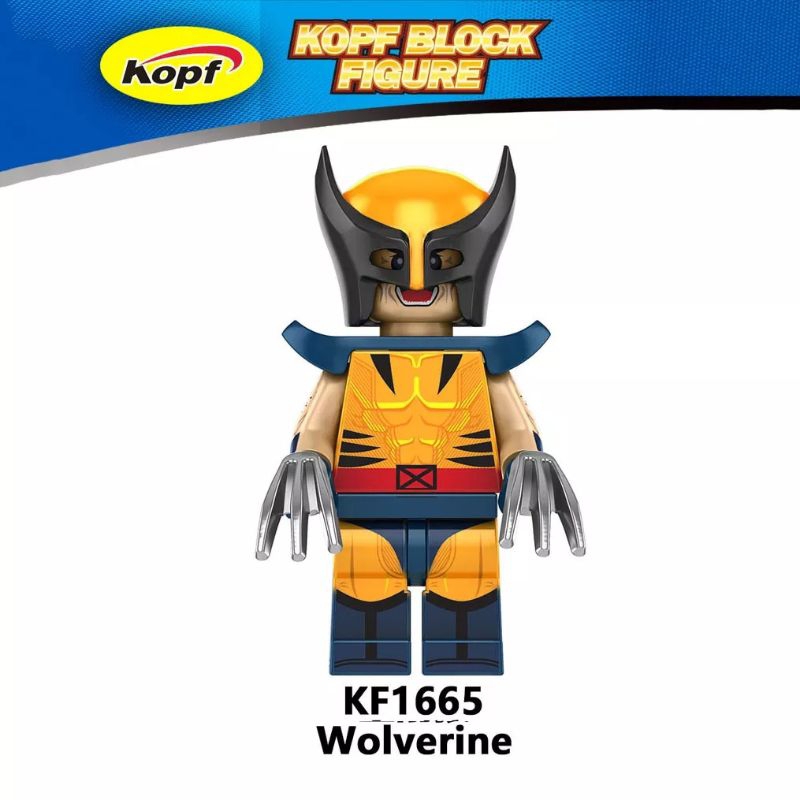 Lego Wolverine héroe Marvel Avenger capitán américa Deadpool Elmo ...