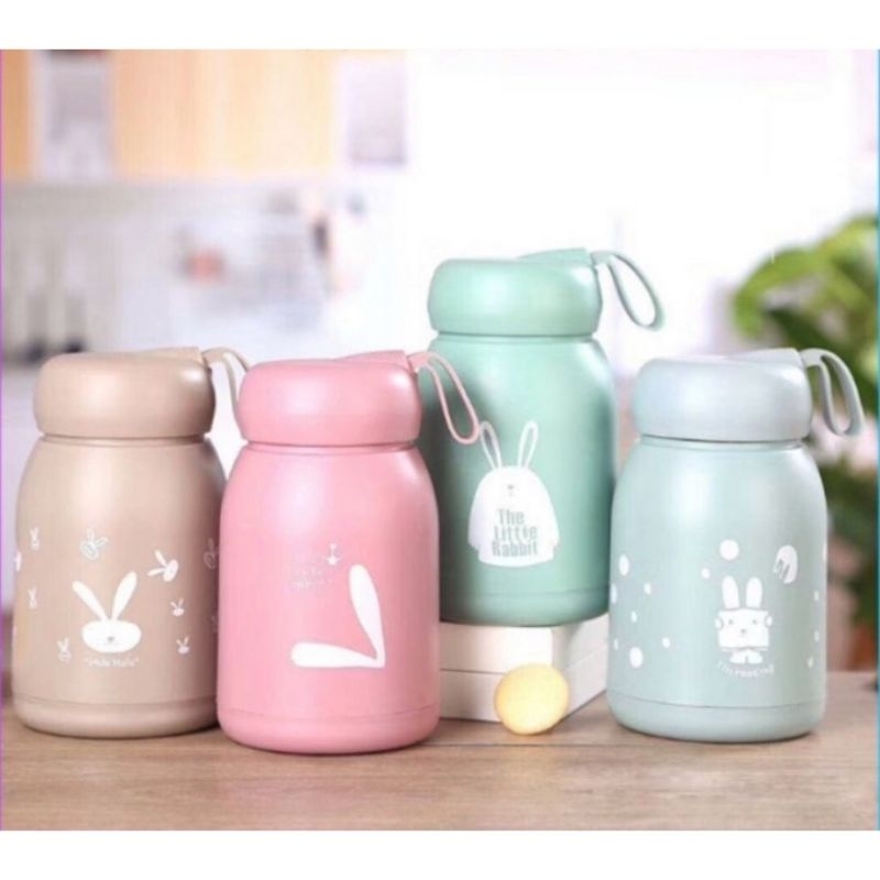 Mini botella de vidrio con conejo de conejo lindo 330ML | Shopee México