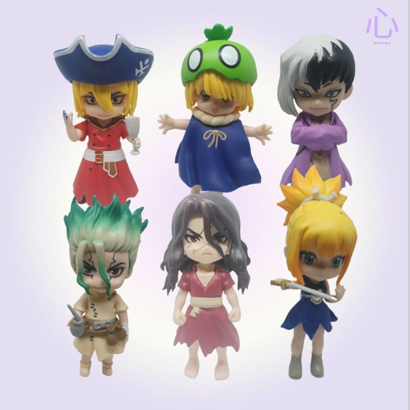 Figura De Acción Dr . Piedra " Ishigami Senku , Suika , Kohaku ...