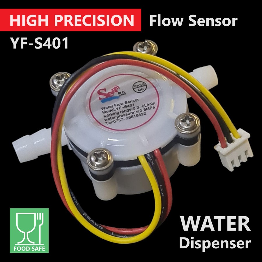 Medidor De Flujo De Agua De Precisión Arduino ESP Sensor De Medición Dispensador | Shopee México