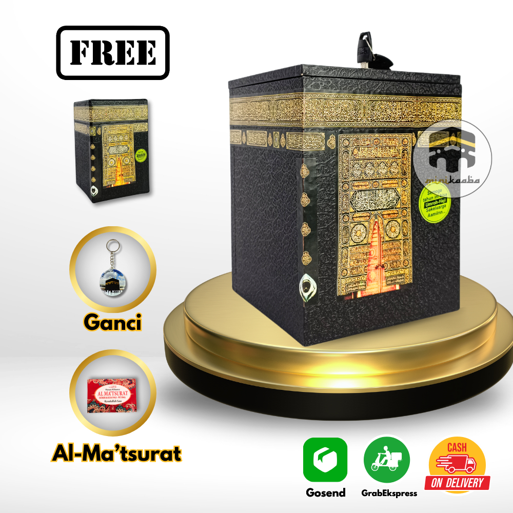 Miniatura Kaaba Jumbo Llave Libre Mini Hucha Sin Premium | Grande Abrir Cerrar Con Tamaño 15 x ...