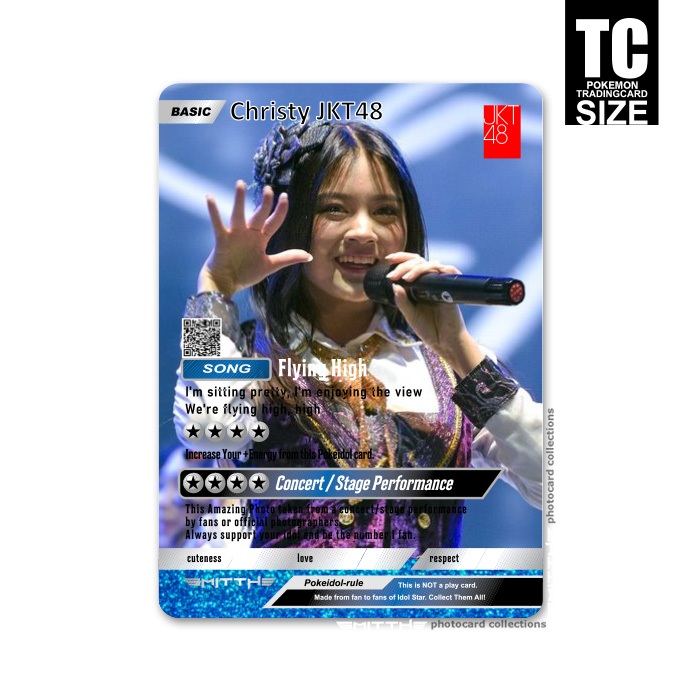 Tarjeta Fotográfica JKT48 Holograma Foto Trading Card No Oficial Fanmade pokeidol | Shopee México