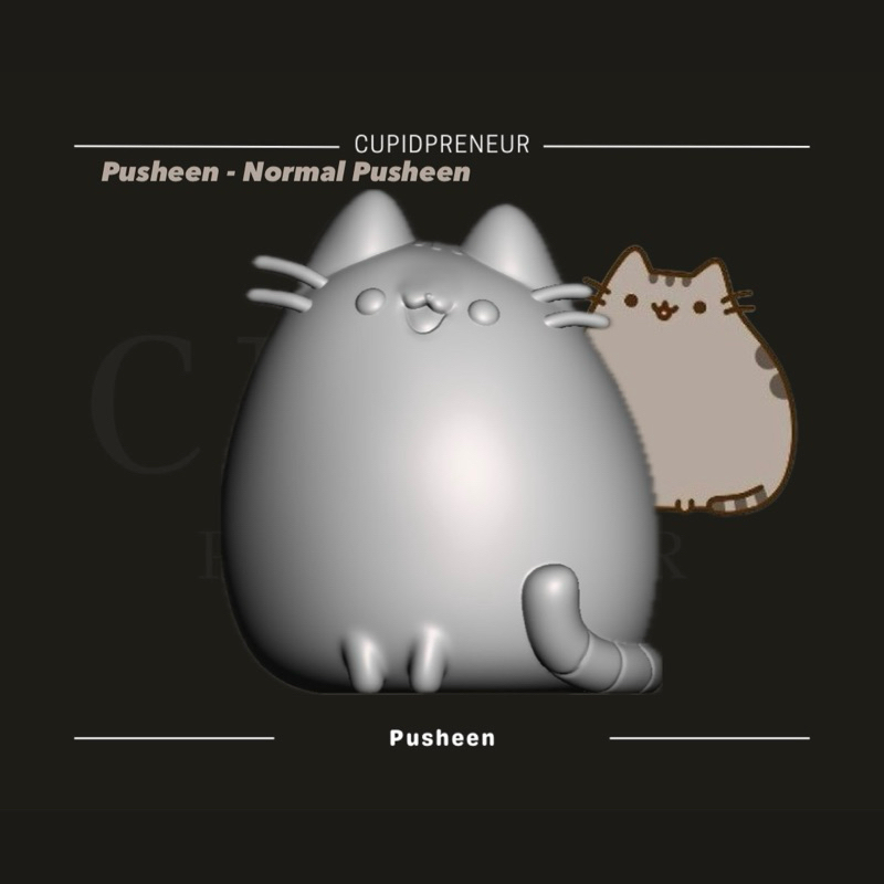 Pusheen Para Colorear 3d-(Normal) | Shopee México