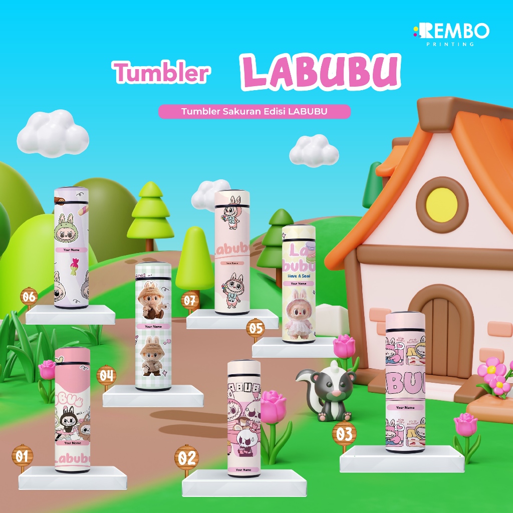 Vaso Personalizado LABUBU Edition/Botella (No Oficial) | Shopee México