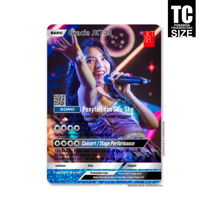 Tarjeta Fotográfica JKT48 Holograma Foto Trading Card No Oficial Fanmade pokeidol | Shopee México