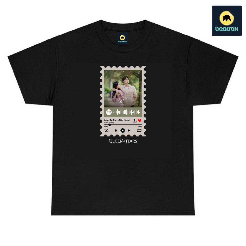 SHINZO-Camiseta Canción Desde El Fondo De Mi Corazón OST Reina De Las Lágrimas K-Drama Kim Soo ...