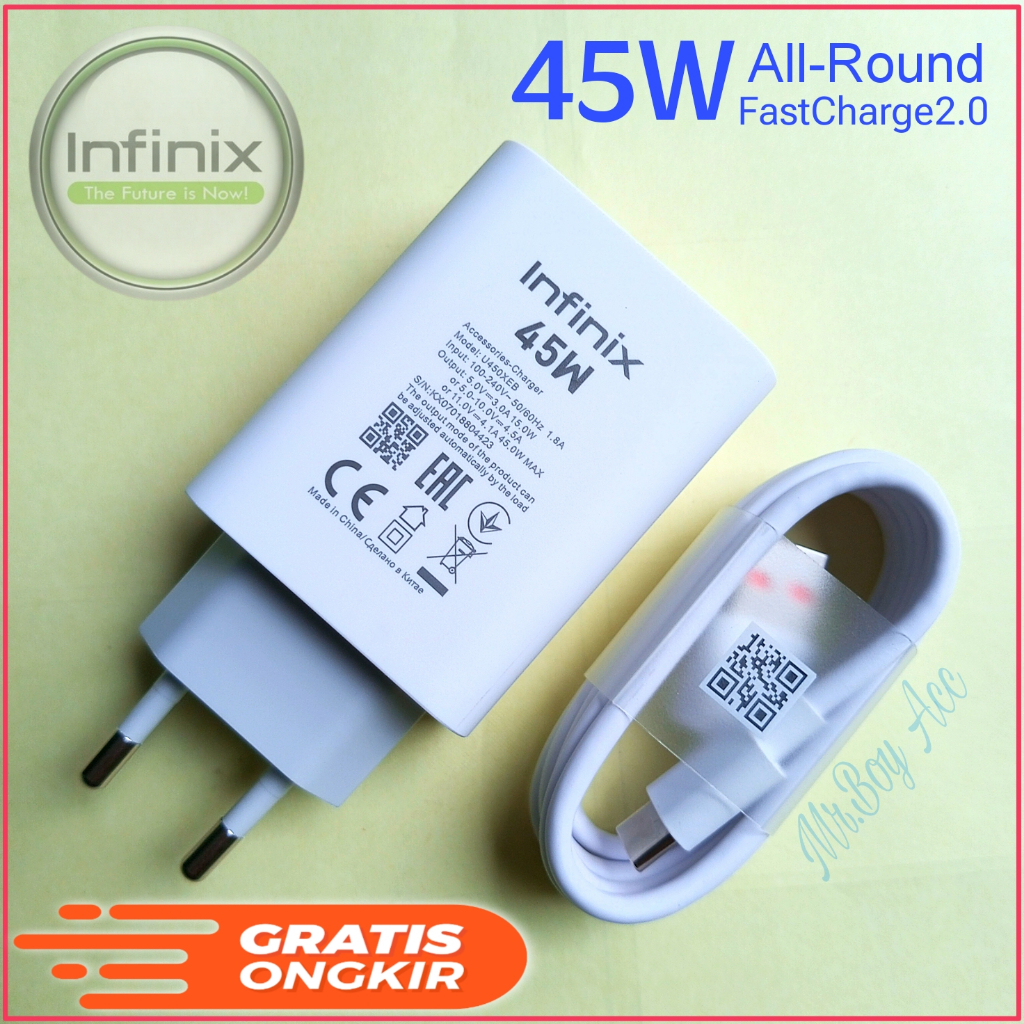 Cargador Original Infinix NOTE 40 De 45W , Oficial | Shopee México